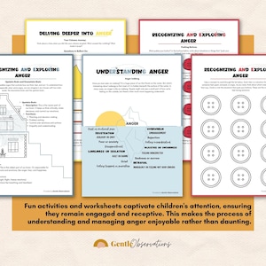 Anger Management Workbook for Kids, Anger Worksheets for Kids ...