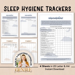 Sleep Hygiene Trackers for Better Sleep, Sleep Hygiene Journals ...