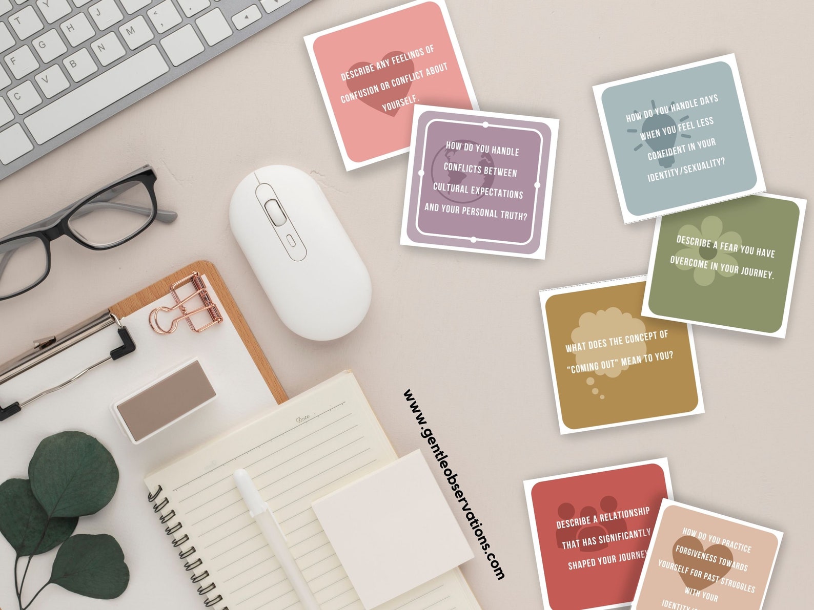 LGBTQ+ Journal Prompts, Group Therapy Discussion Cards, LGBTQ+ ...
