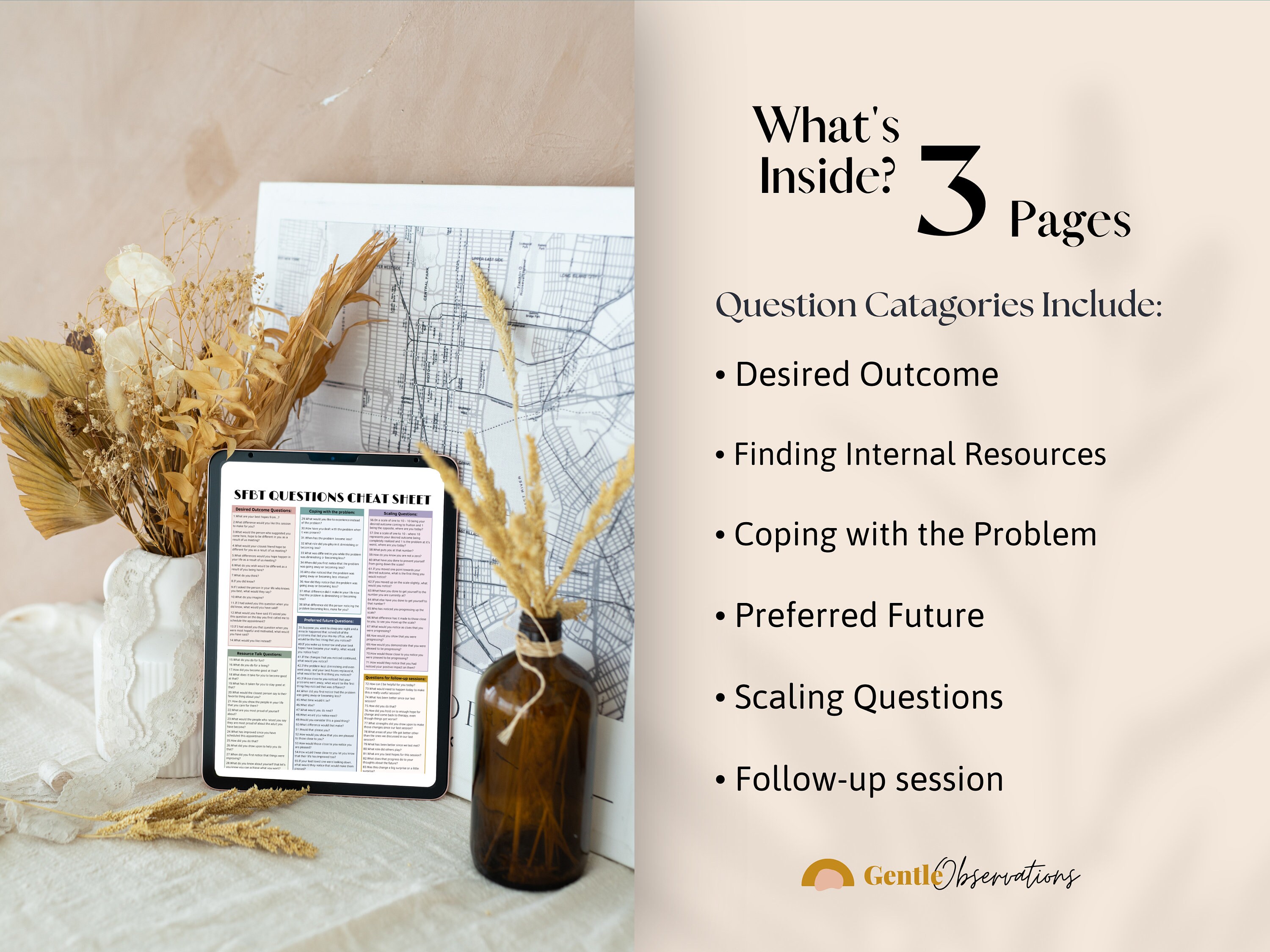 Solution Focused Therapy Questions Cheat Sheet for Therapists ...