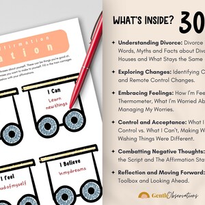 Divorce Worksheets for Kids Coping With Separation, Emotional ...