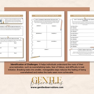 Managing Procrastination for Teens & Adults: ADHD Worksheets, Executive ...