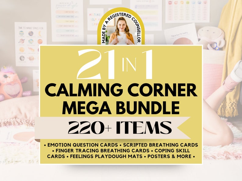 Calm Corner Bundle (50% OFF) for Kids Anxiety Relief Coping Skill ...