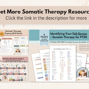 Somatic Awareness Journal Prompt Question Cards, Somatic Experiencing ...