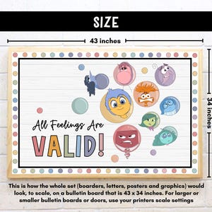 Inside Out 2 Bulletin Board Kit for School Counselors, Classroom ...