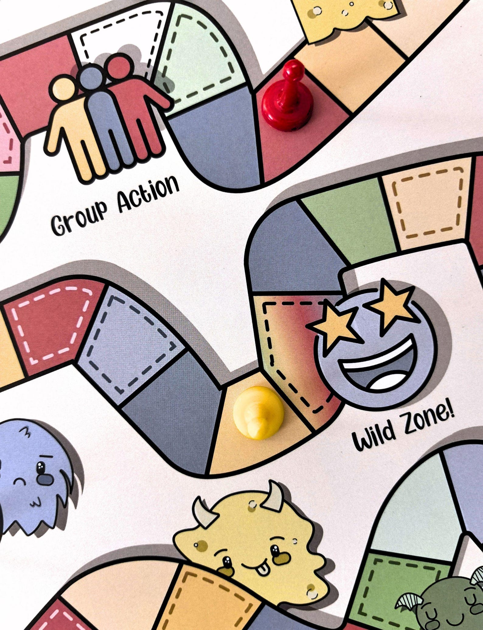 Zones of Regulation Therapy Coping Skill Board Game, 300 Emotional ...