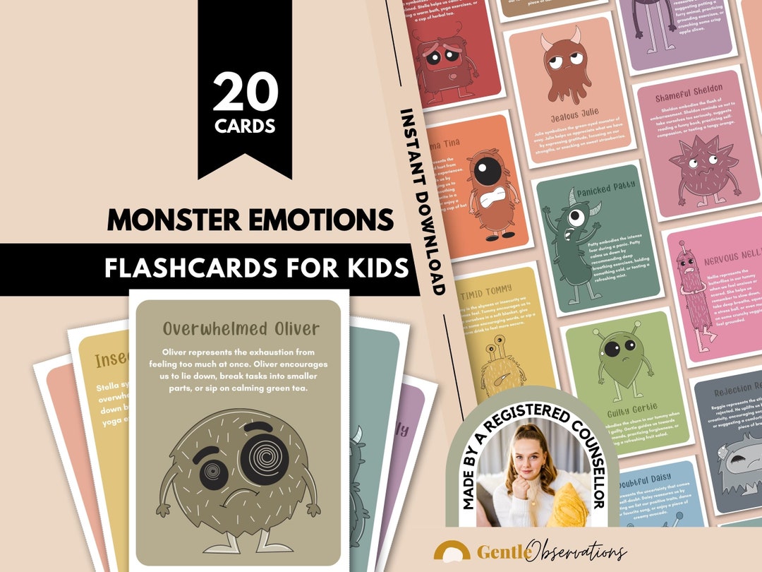 Emotional Awareness Card for Kids Calming Corners in Classrooms, School ...