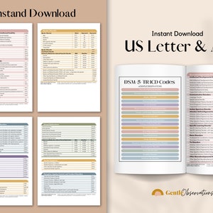 DSM-5-TR ICD Codes Cheatsheet Mental Health Report Writing, Therapy ...