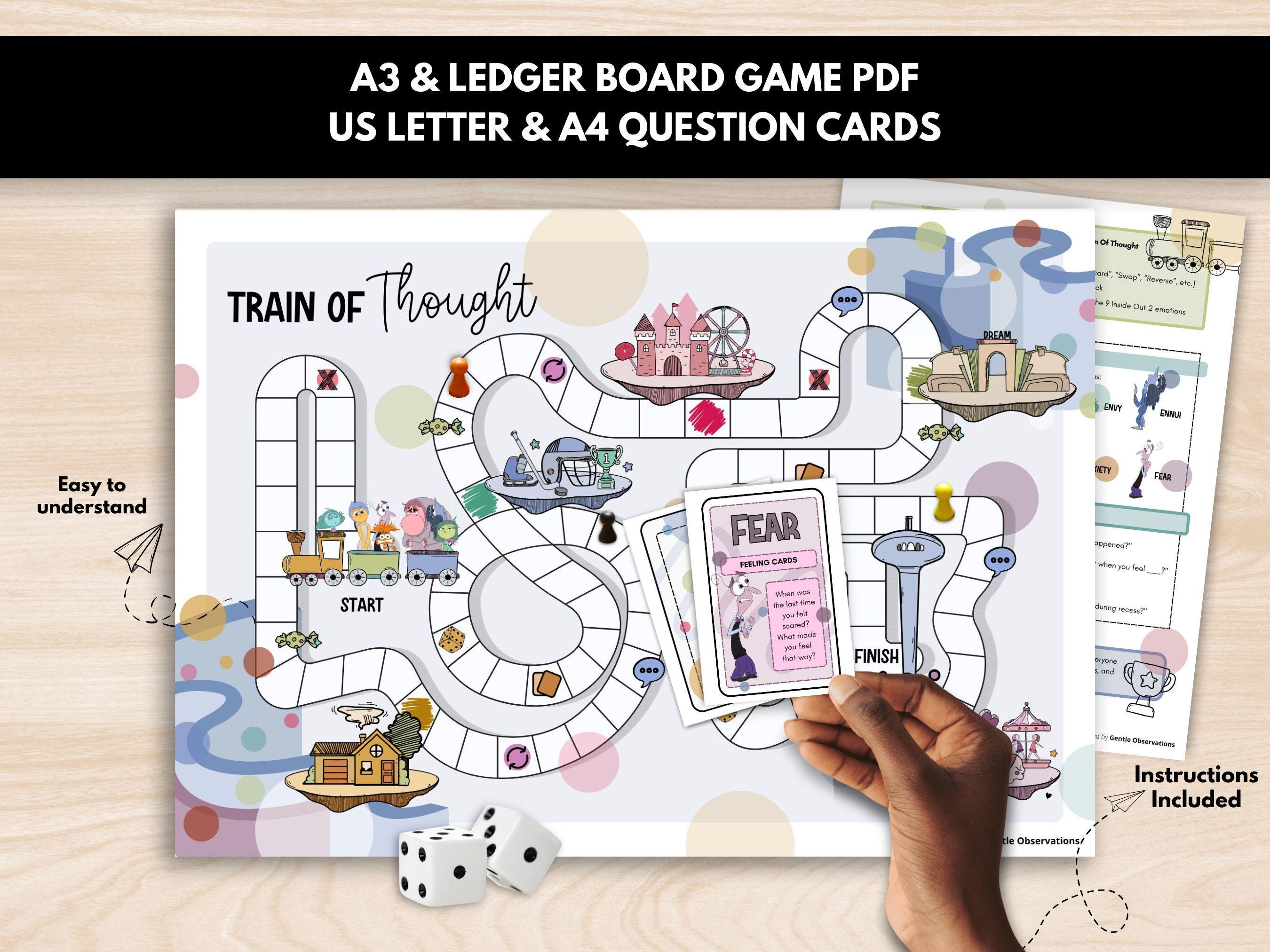 Inside Out 2 Therapy Coping Skill Board Game, Emotional Regulation ...