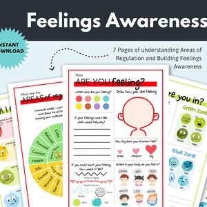 Zones of Self Regulation Worksheets, School Counselor, Self-regulation ...