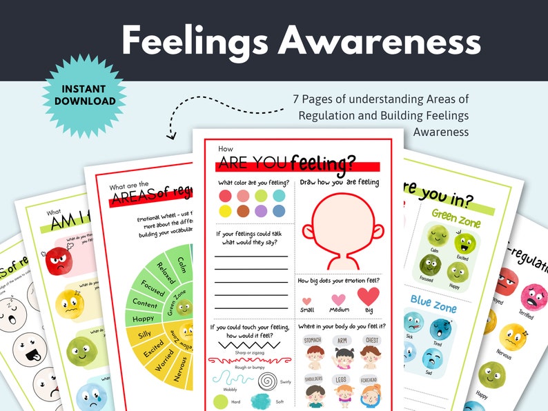 Zones of Self Regulation Worksheets School Counselor - Etsy