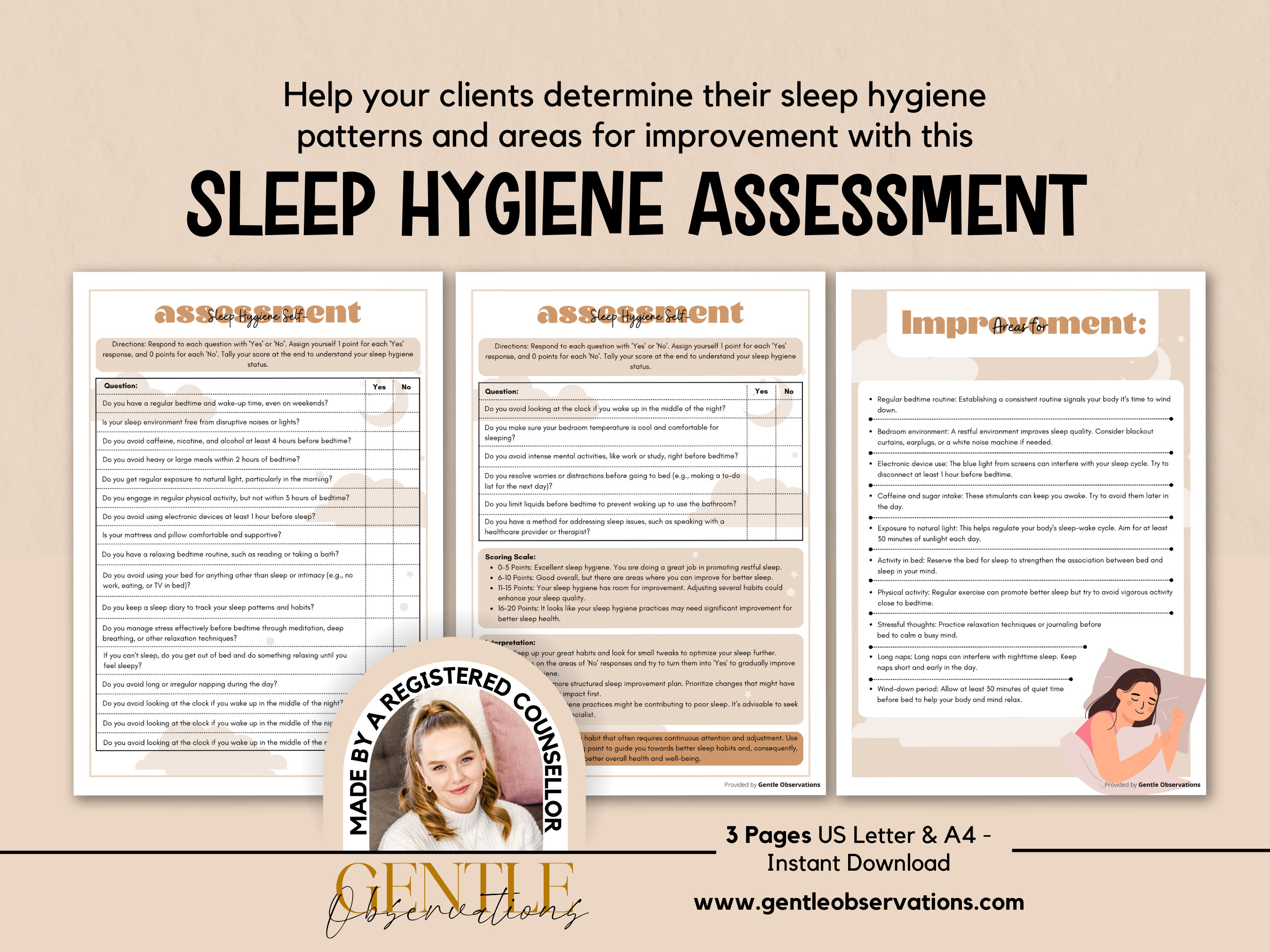 Sleep Hygiene Self-assessment Questionnaire to Improve Sleeping ...