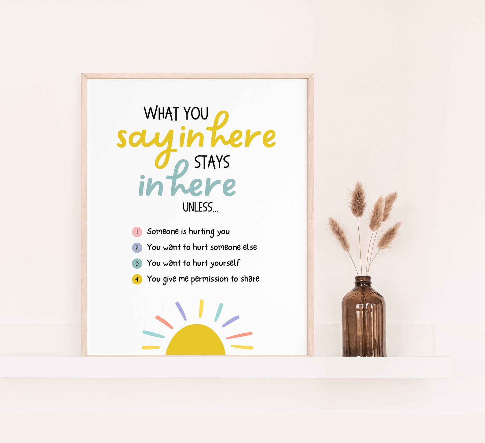 Confidentiality Agreement What You Say in Here Stays in Here Counselor ...