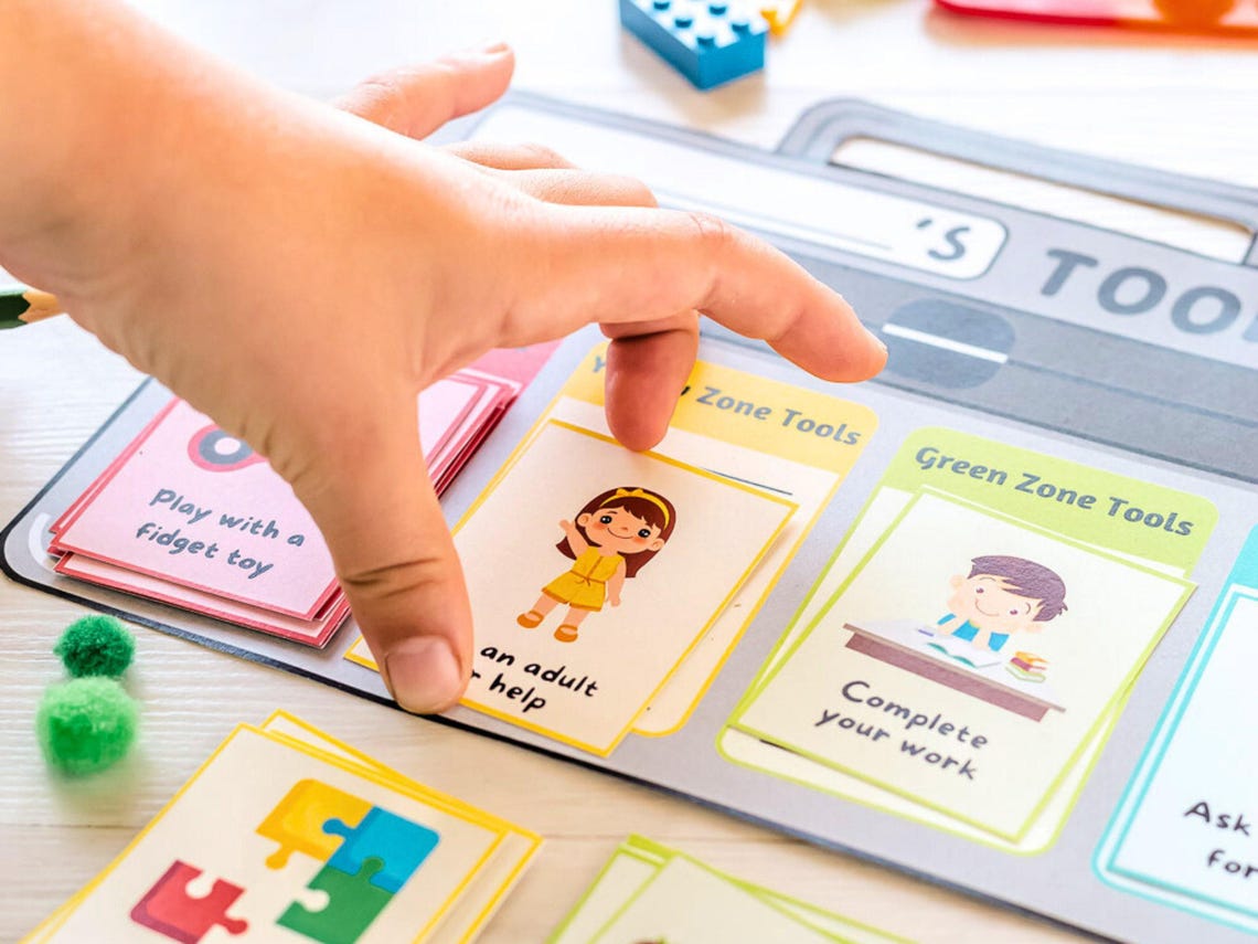 Zones of Regulation Coping Skills Toolbox (kids Anxiety & Calm Tools ...