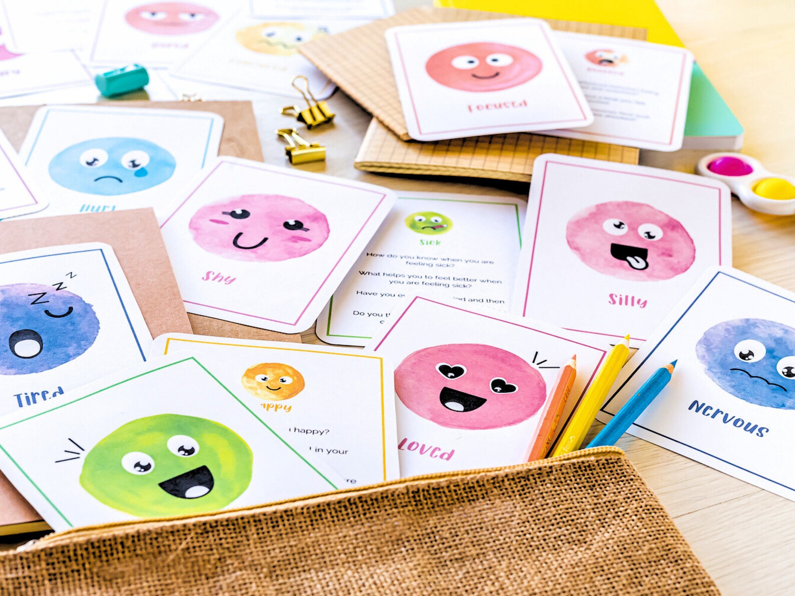 Emotional Regulation Feelings Cards for Calming Corners in Classrooms ...
