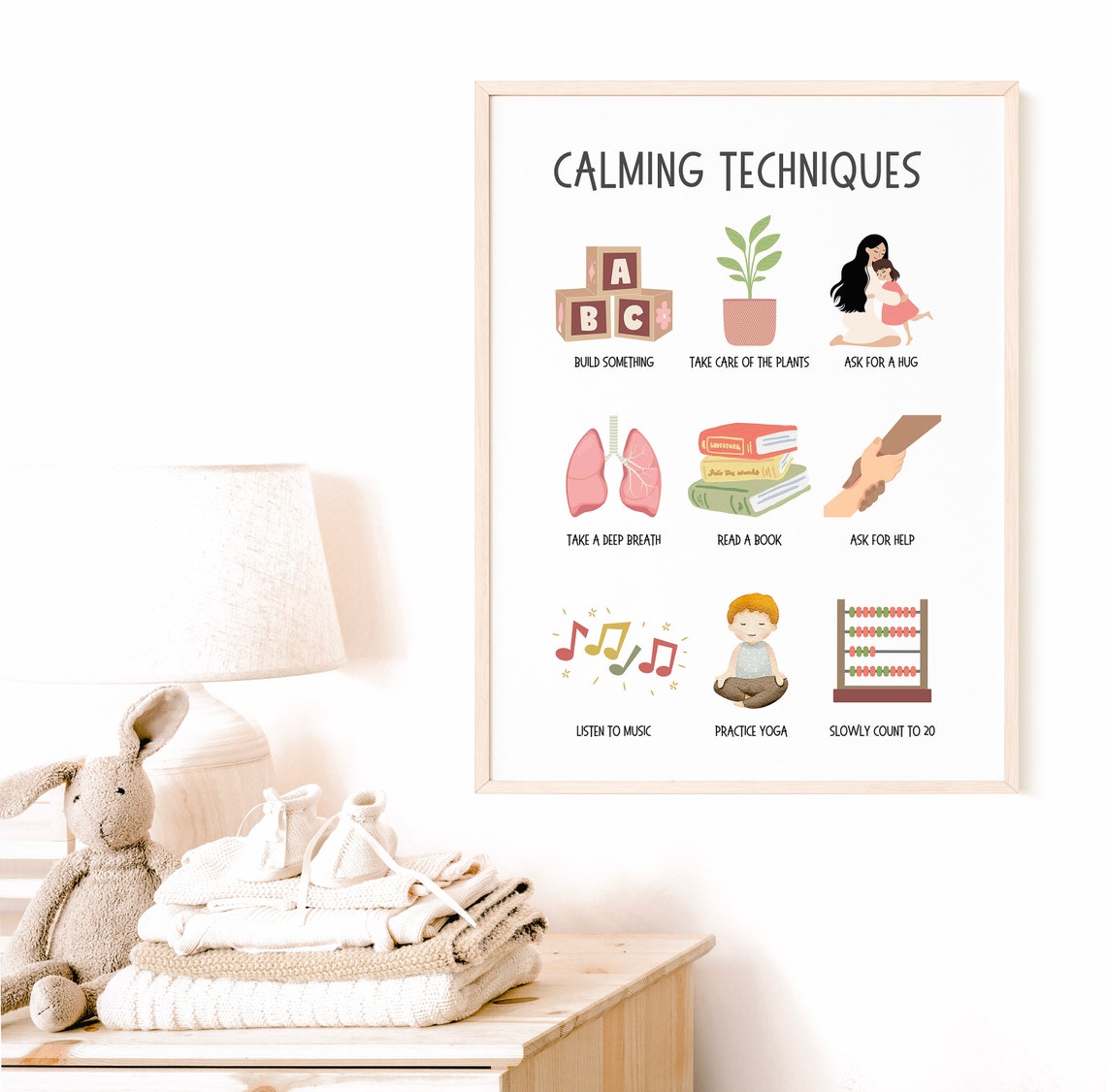 Coping Skills Poster for Kids Positive Affirmations Growth - Etsy