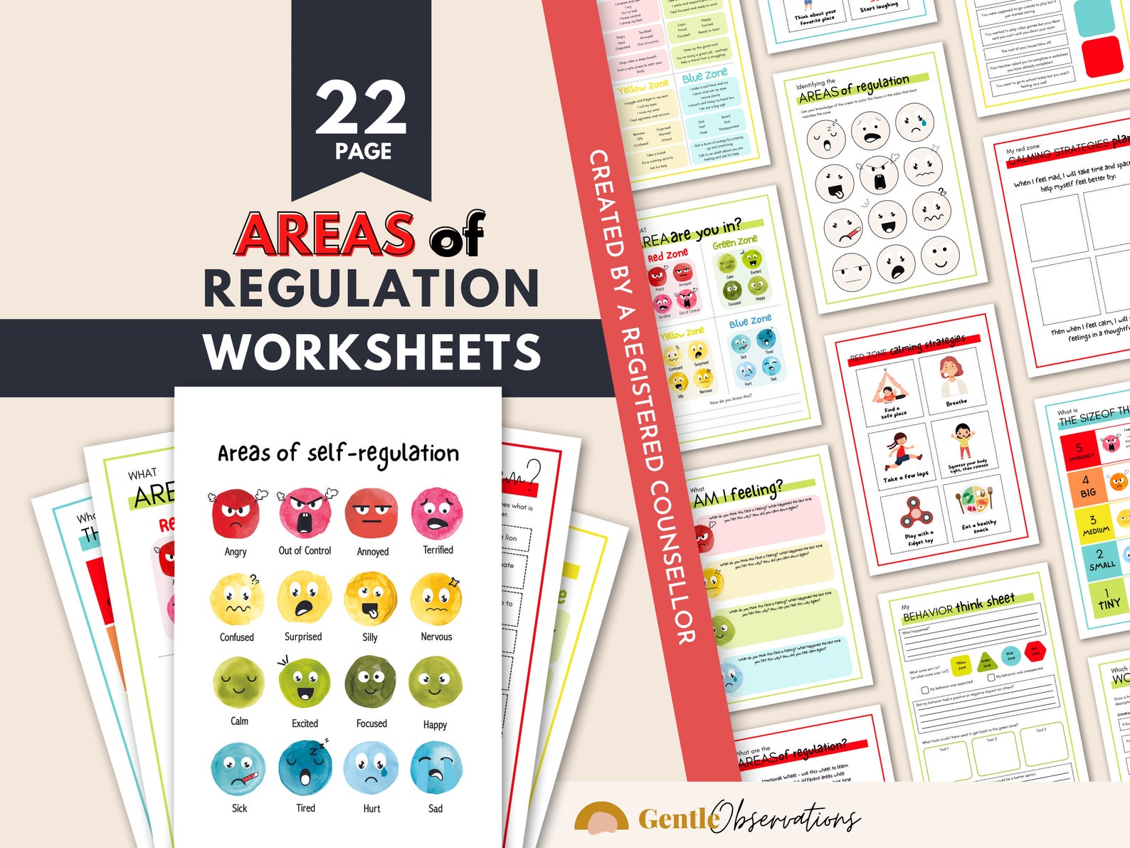 ADHD Executive Functioning Worksheet Bundle for Kids, ADHD Planner ...