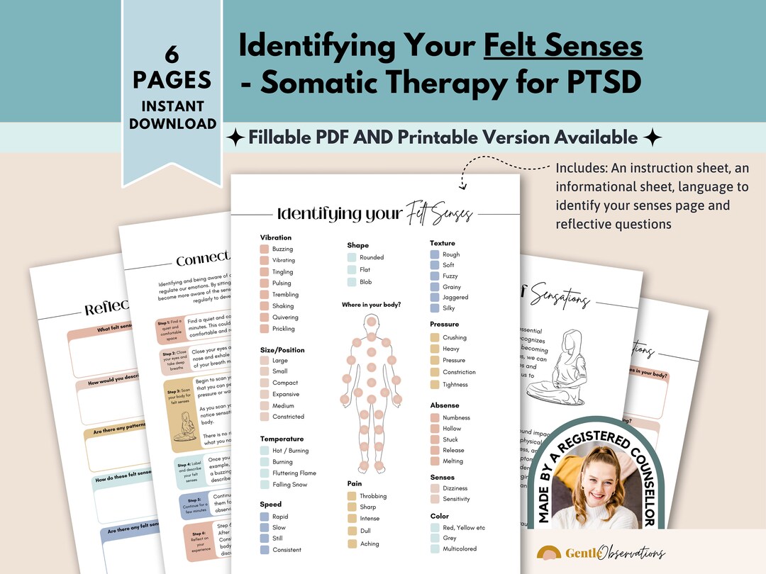 Identifying Your Felt Senses Somatic Exercise for PTSD - Etsy UK