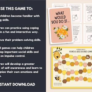 Coping Skill Therapy Board Game, Group Therapy Game, Social Emotional ...
