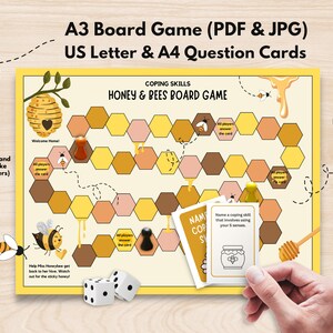 Coping Skill Therapy Board Game, Group Therapy Game, Social Emotional ...