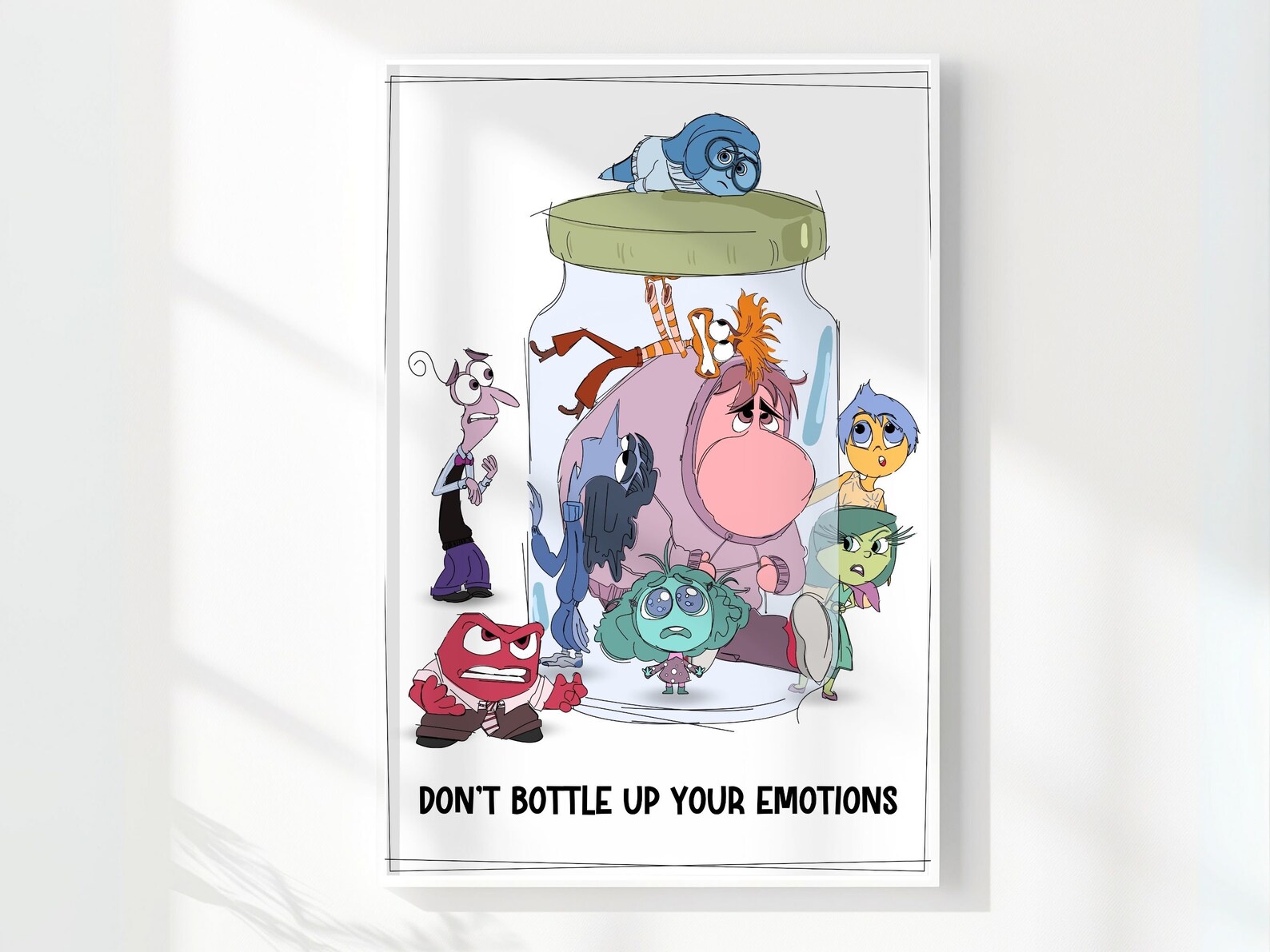 Inside Out 2 Self-awareness Poster for Kids, Therapy Office Decor for ...