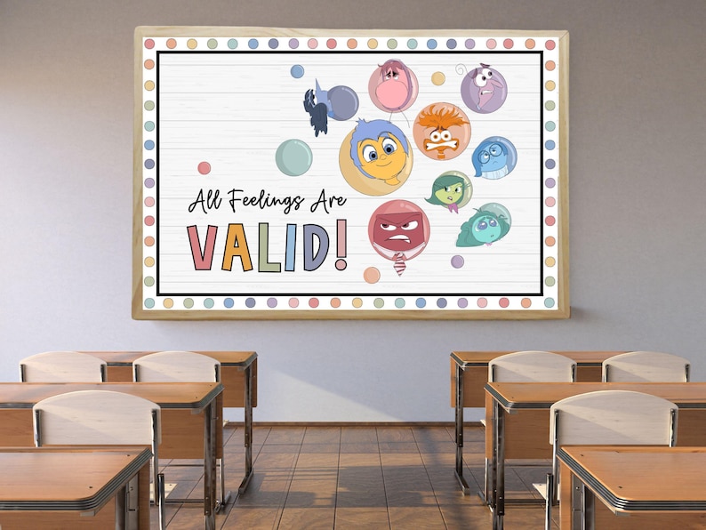 Inside Out 2 Bulletin Board Kit for School Counselors, Classroom ...