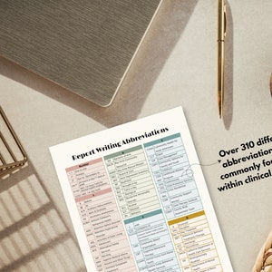 Therapy Abbreviations Cheat Sheet, Clinical Words & Phrases, Intake ...