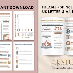 Impulse Control Worksheets for ADHD Teens & Adults: Executive ...