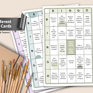Impulse Control Bingo Game for Classroom Management, Positive ...
