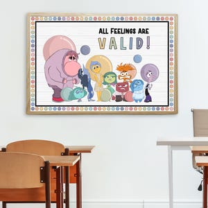 Inside Out 2 Bulletin Board Kit for School Counselors, Classroom ...