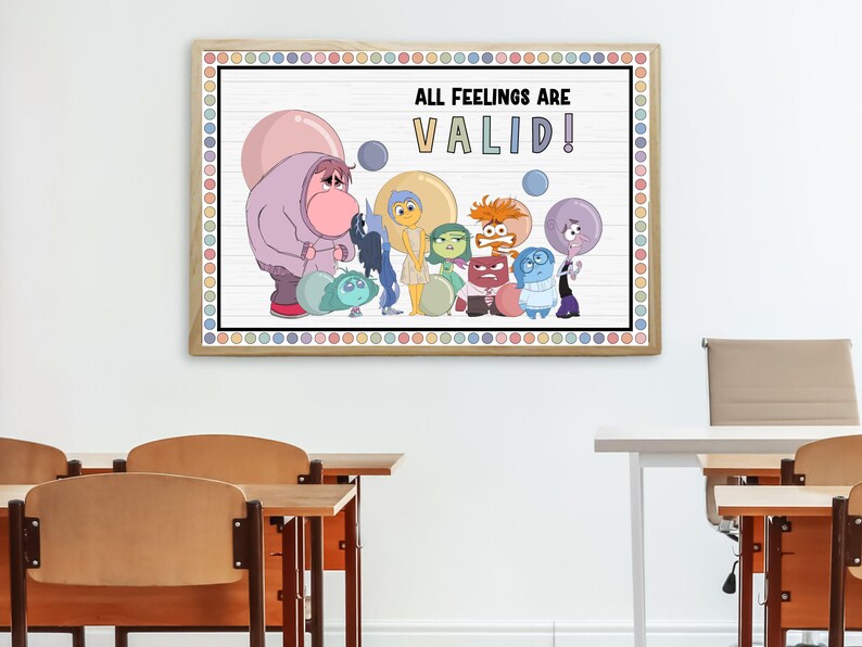 Inside Out 2 Bulletin Board Kit for School Counselors, Classroom ...