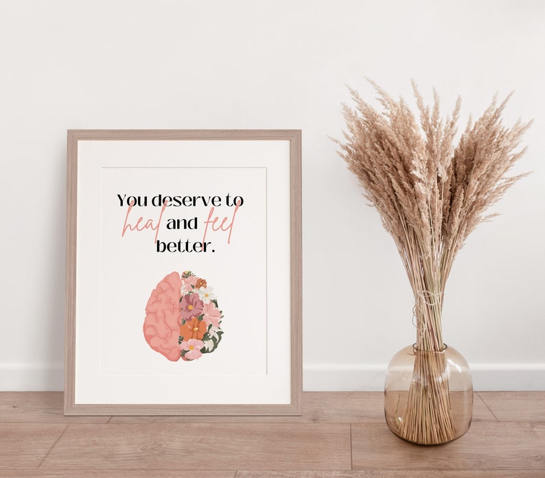 Trauma Brain Poster Therapy Office Decor PTSD Recovery - Etsy