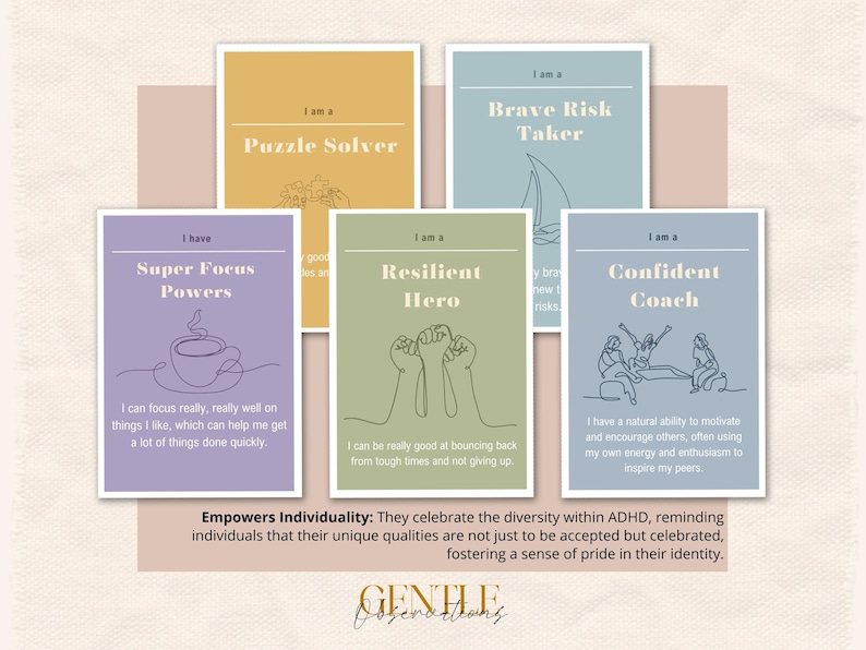 ADHD Superpower Cards for Teens & Adults, Teen ADHD Therapy Activity ...