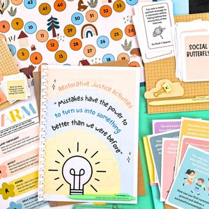 Positive Communication and Restorative Justice Worksheets for School ...