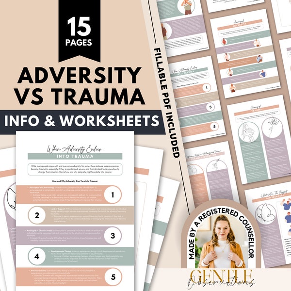 Counseling Worksheets for Adult Trauma - Etsy