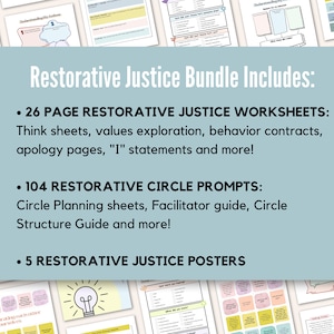 Restorative Justice Conflict Resolution Bundle, Anti-bullying Class ...