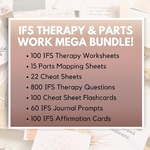 IFS Bundle, Internal Family Systems Worksheets, IFS Cheat Sheets, Parts ...