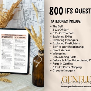 IFS Questions Cheat Sheet for Therapists, IFS Parts Work Therapy ...