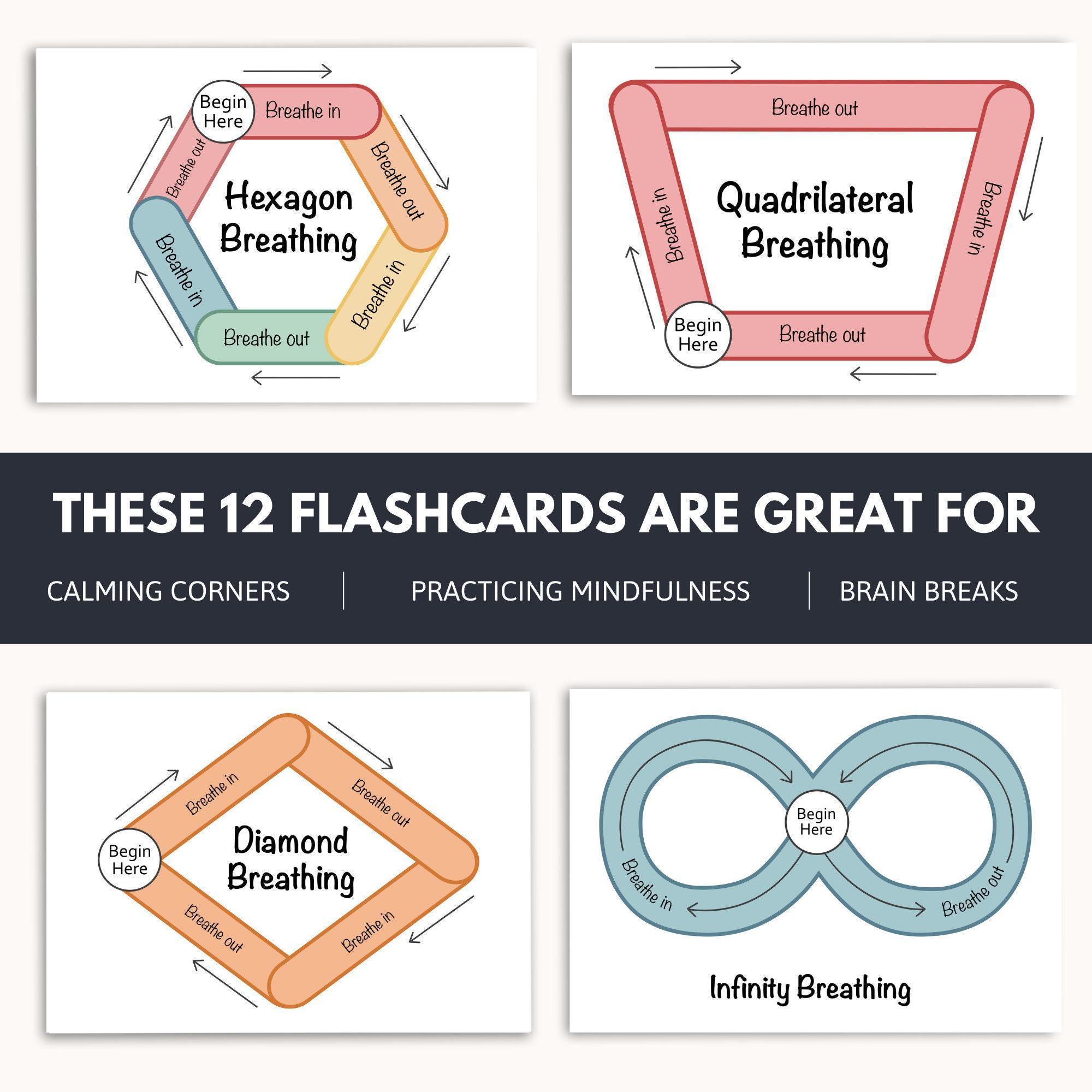 Finger Tracing Cards: Mindfulness Breathing for Kids - Etsy