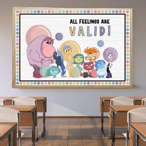 Inside Out 2 Bulletin Board Kit for School Counselors, Classroom ...