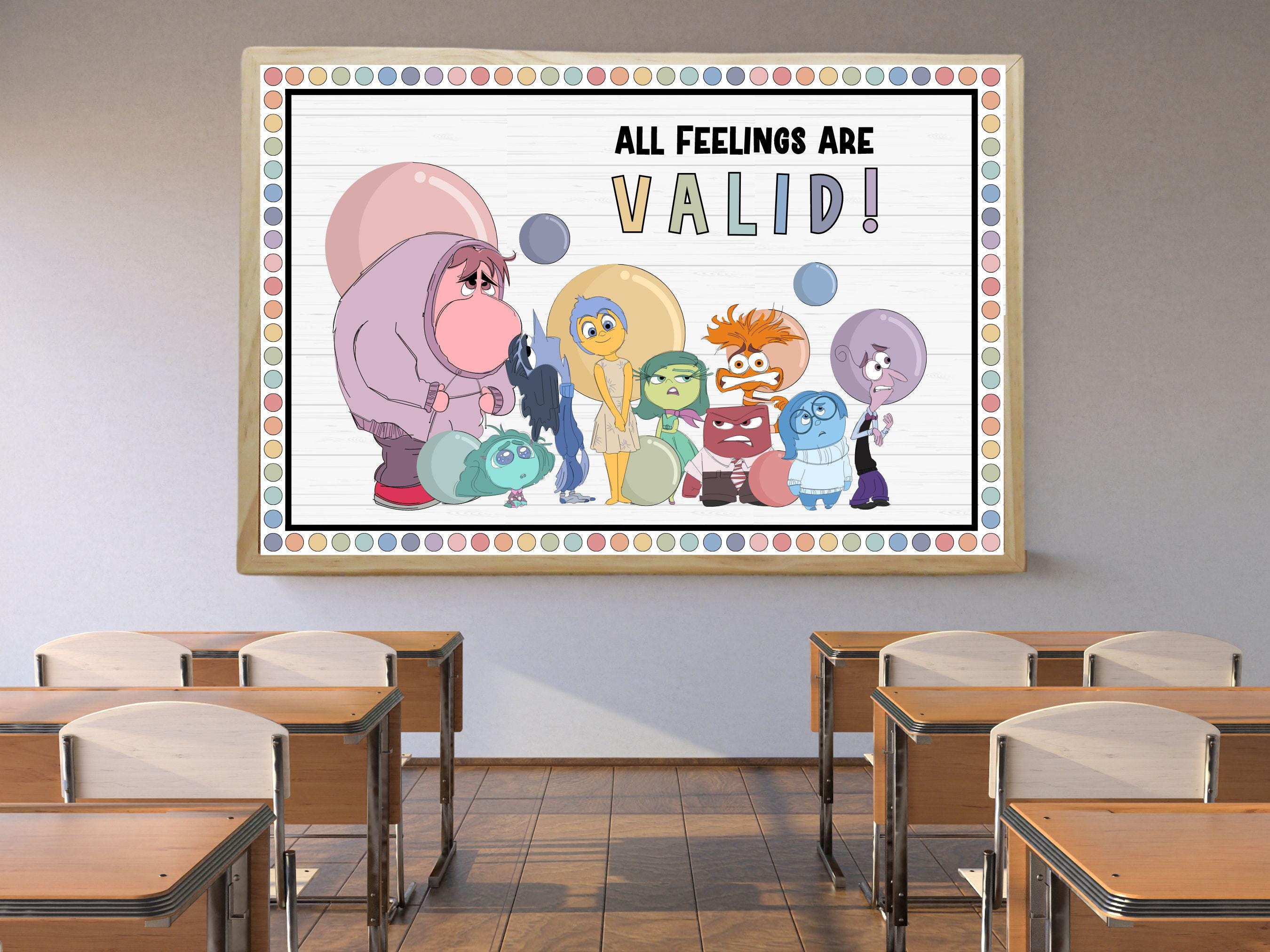 Inside Out 2 Bulletin Board Kit for School Counselors, Classroom ...
