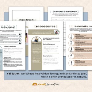 Disenfranchised Grief Worksheets for the Non-traditional Bereavement ...