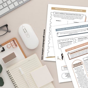 Procrastination Planner: ADHD Executive Dysfunction Sheets (digital ...