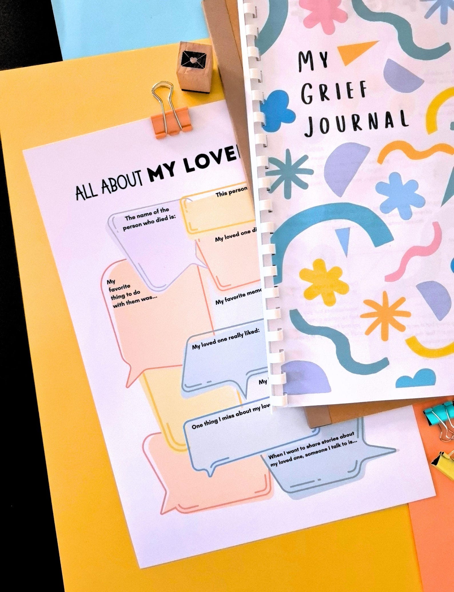 Grief Workbook for Kids, Grief and Loss, Grief Journal, Stages of Grief ...