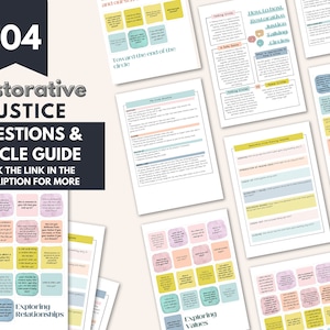 Restorative Justice Conflict Resolution Bundle, Anti-bullying Class ...