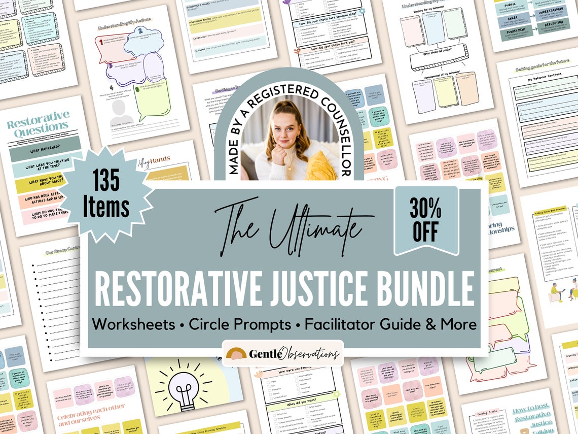 Restorative Justice Conflict Resolution Bundle Anti-bullying - Etsy
