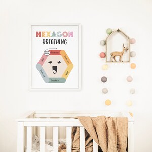 Hexagon Breathing Poster, Feelings Poster, Calming Corner, Social ...