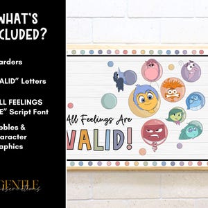 Inside Out 2 Bulletin Board Kit for School Counselors, Classroom ...