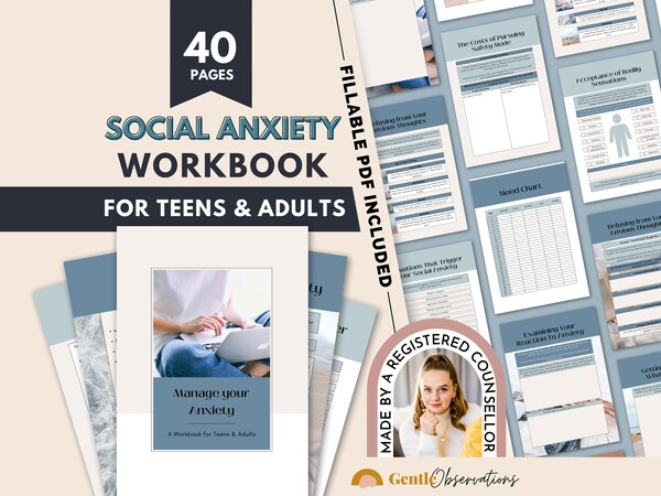 The Wave of Anxiety Education Tool and Worksheets Bundle Emotional ...