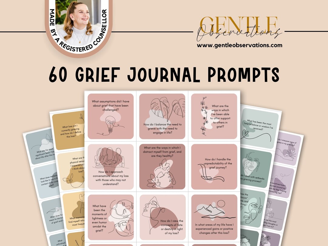 Grief Questions Cards for Teens and Adults, Grief and Loss Therapy Tool ...